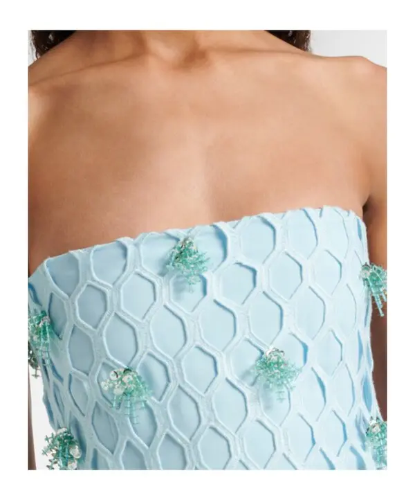 Simkhai Iridessa Sequined Bustier Gown