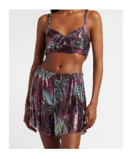 Rabanne Floral Chainmail Crop Top