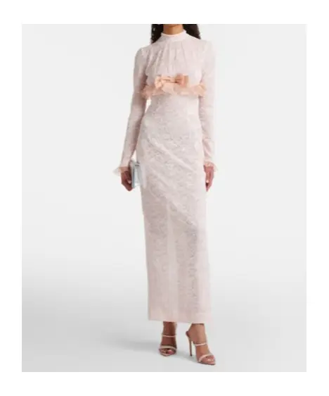 Alessandra Rich Bow-detail Lace Gown