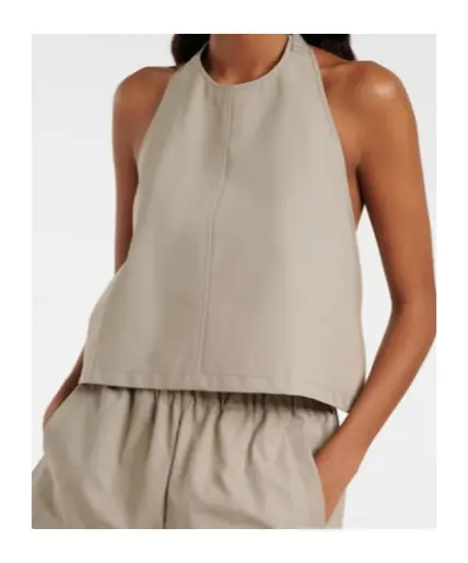 Wardrobe.NYC Halterneck Cotton-blend Top