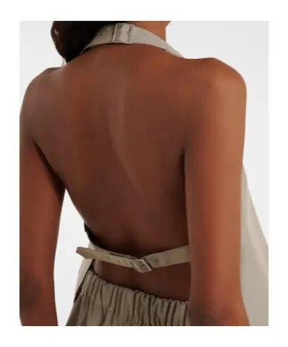 Wardrobe.NYC Halterneck Cotton-blend Top