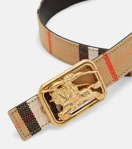 Burberry Checkered Double-sided Belt