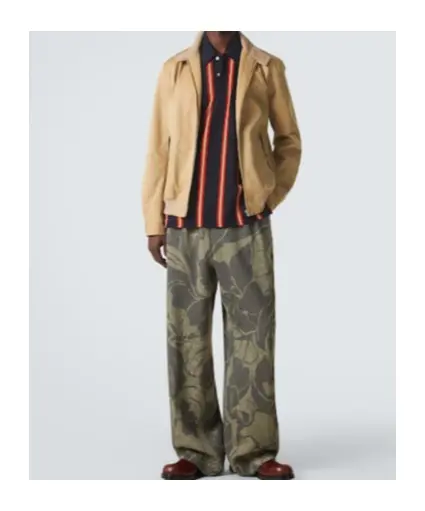 Junya Watanabe Striped Wool Polo Shirt