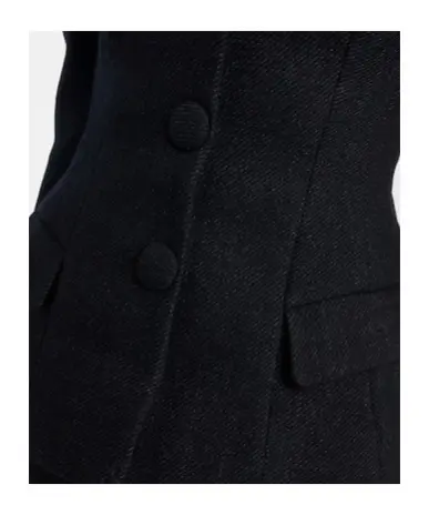 SELF-PORTRAIT Wool-blend Twill Midi Dress