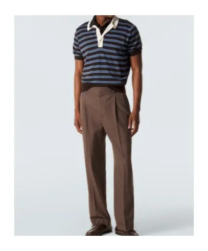 WALES BONNER Striped Polo Shirt