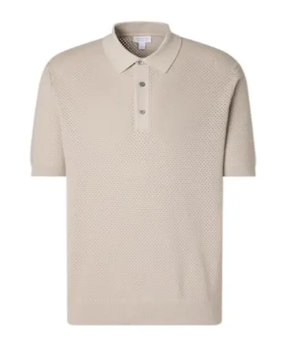 Sunspel Knitted Polo Shirt
