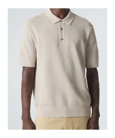 Sunspel Knitted Polo Shirt