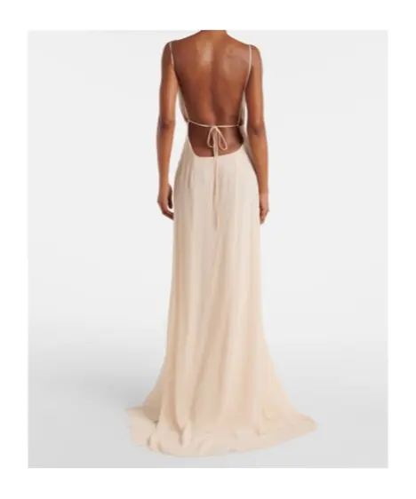 Blumarine Georgette Maxi Dress
