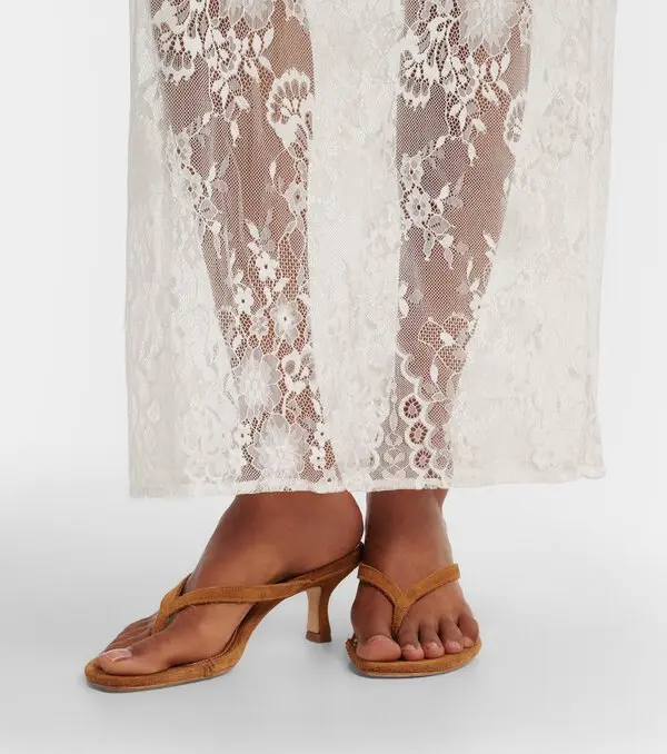 AYA MUSE Eteri Floral Lace Maxi Skirt