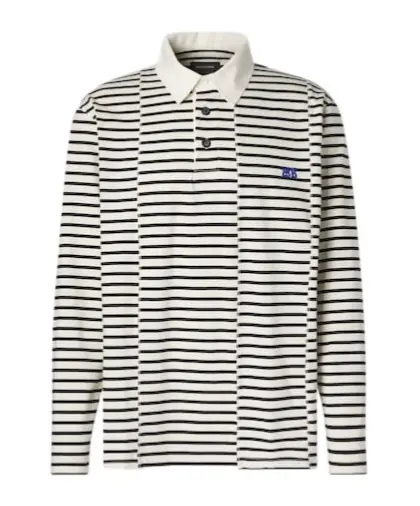 WALES BONNER City Striped Polo Shirt