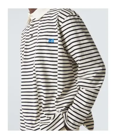 WALES BONNER City Striped Polo Shirt