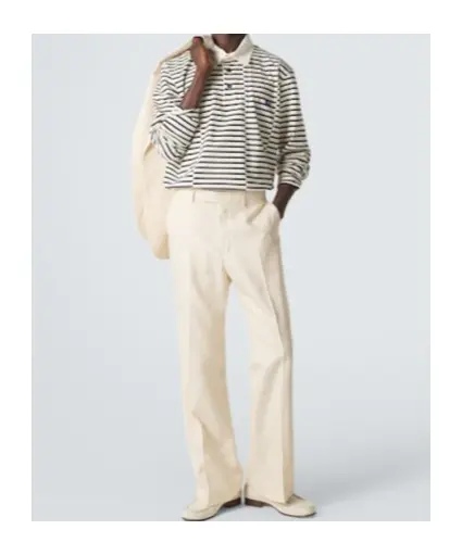 WALES BONNER City Striped Polo Shirt