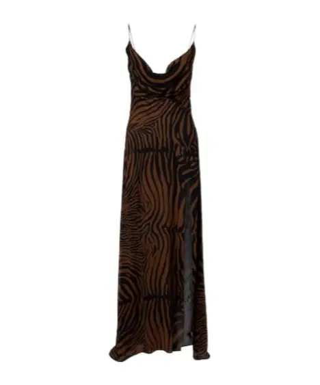 Blumarine Zebra-print Maxi Dress - Black