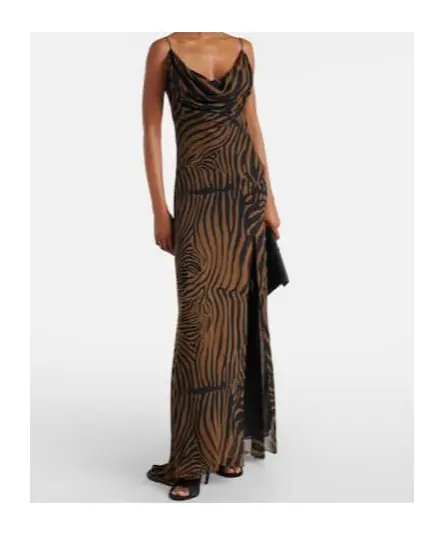Blumarine Zebra-print Maxi Dress