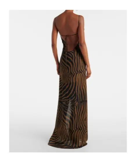Blumarine Zebra-print Maxi Dress