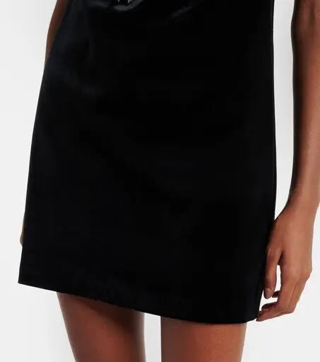 SELF-PORTRAIT Crystal-embellished Velvet Minidress