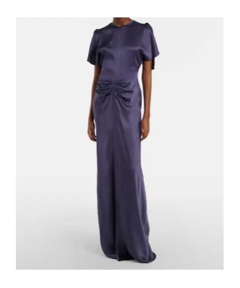 Victoria Beckham Isabella Gathered Satin Gown