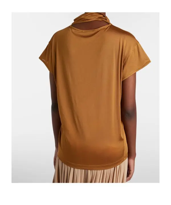 LEMAIRE Scarf-detail Jersey Top