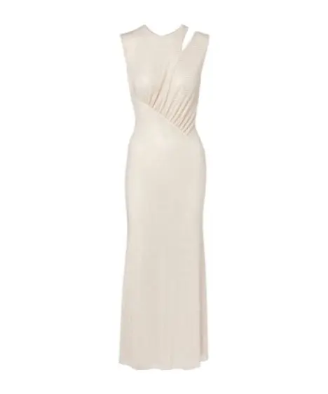 SELF-PORTRAIT Embellished Cutout Midi Dress