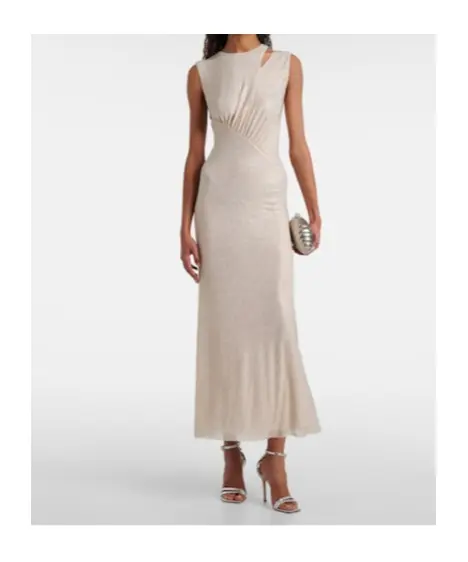 SELF-PORTRAIT Embellished Cutout Midi Dress