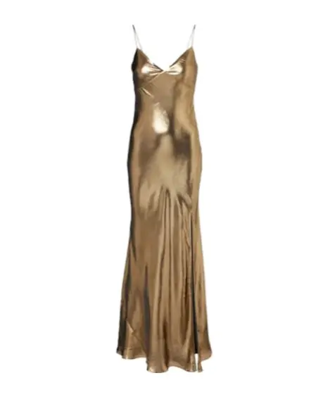 SELF-PORTRAIT Satin Maxi Dress