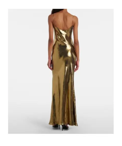 SELF-PORTRAIT Satin Maxi Dress