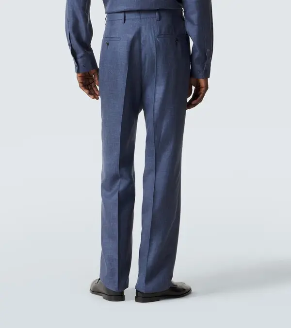 Gabriela Hearst Wool, Silk, And Linen Suit Pants