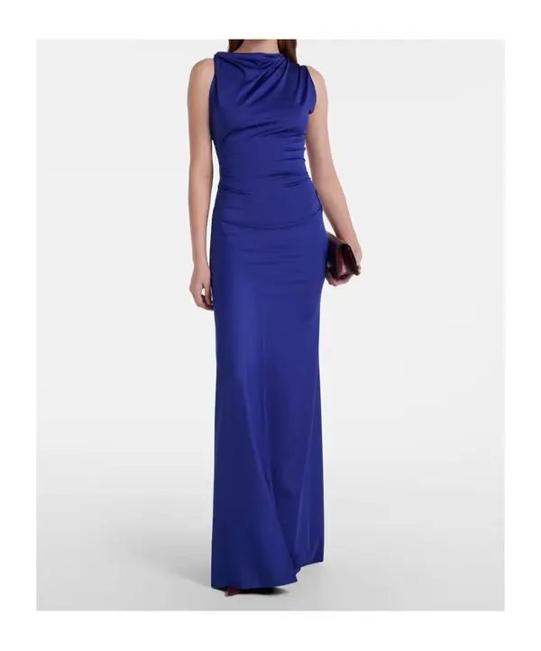 Victoria Beckham Asymmetric Draped Gown