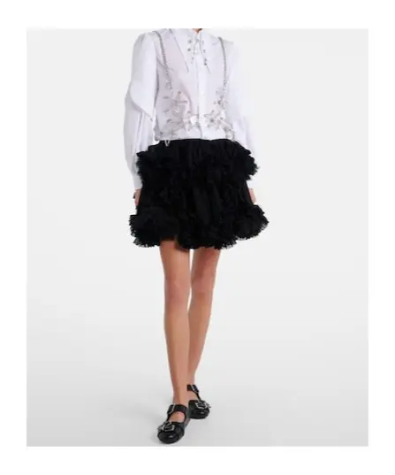 Comme Des Garçons Embellished Cotton Shirt