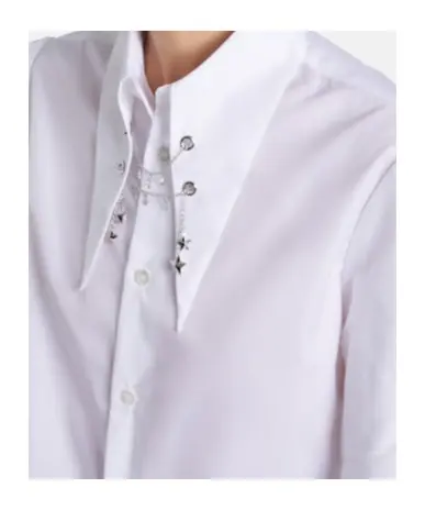 Comme Des Garçons Embellished Cotton Shirt