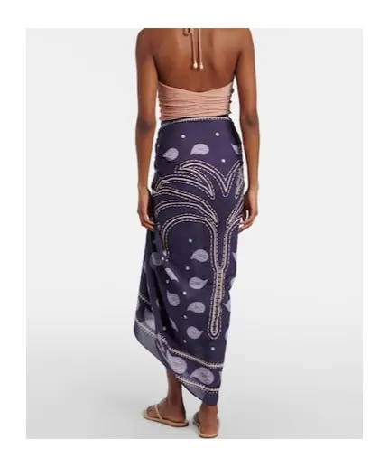 Johanna Ortiz Printed Cotton Beach Cover-up
