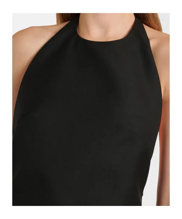 RÓHE Pleated Wool-blend Muslin Maxi Dress