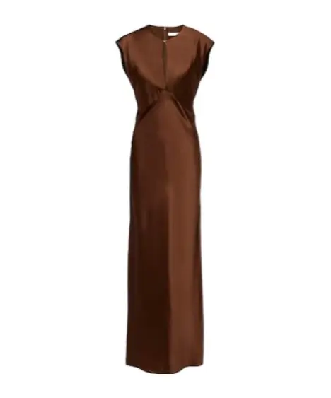 Veronica Beard Nelzy Silk-blend Satin Maxi Dress