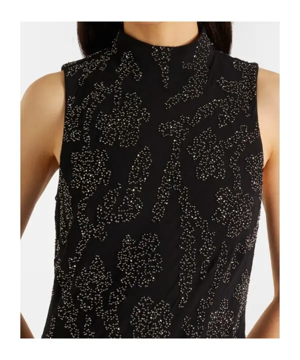 Veronica Beard Sylven Beaded Georgette Maxi Dress