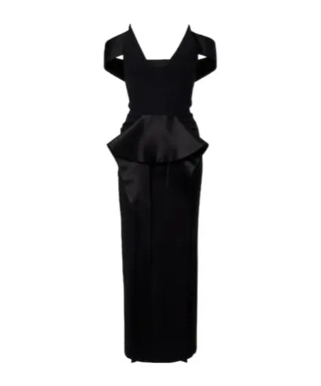 Maticevski Barrier Off-shoulder Satin Midi Dress