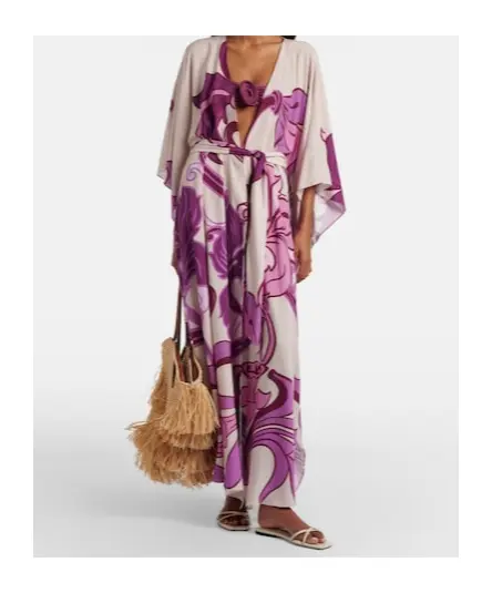 ADRIANA DEGREAS Printed Beach Cover-up