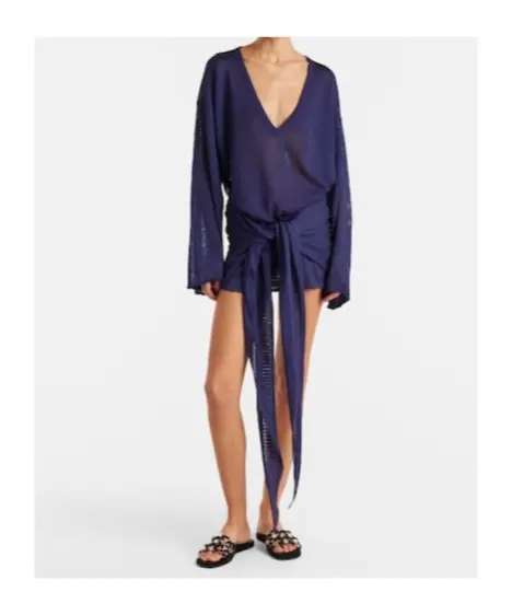 Attico Open-knit Minidress