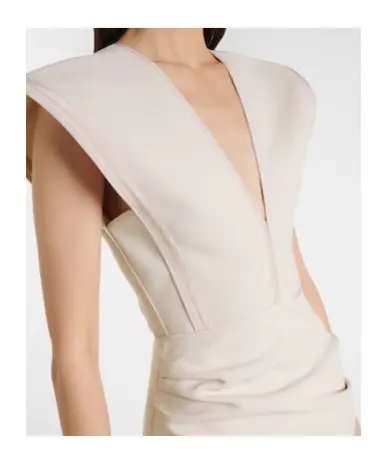 Maticevski Wingtip Draped Midi Dress