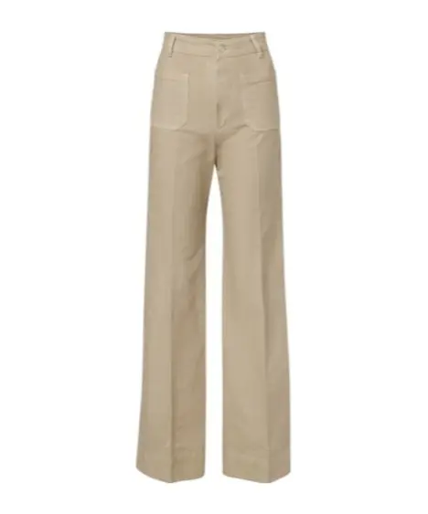 Victoria Beckham Alina High-rise Wide-leg Jeans - Nude