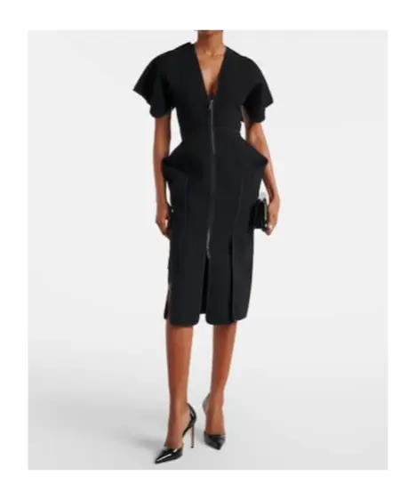 Maticevski Coco Peplum Midi Dress
