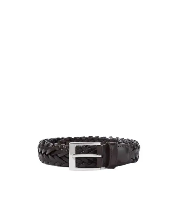 LARDINI Braided Leather Belt