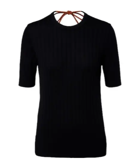 Plan C Ribbed-knit Cotton Top