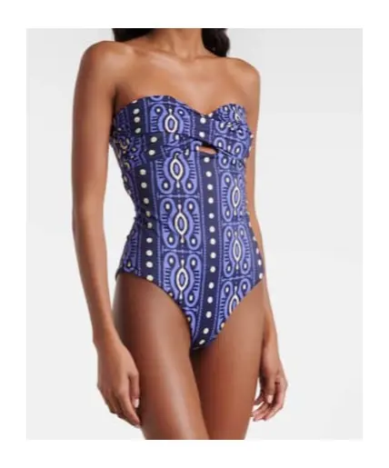 Johanna Ortiz Printed Cutout Swimsuit