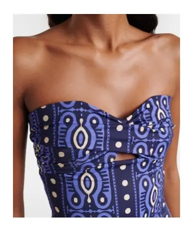 Johanna Ortiz Printed Cutout Swimsuit