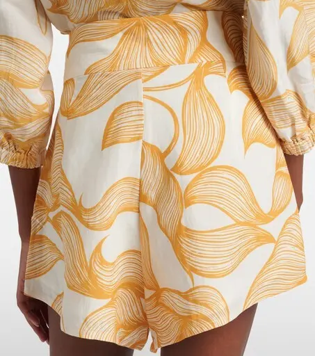 ADRIANA DEGREAS Wide-leg Printed Shorts