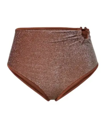 Johanna Ortiz Lamé Bikini Bottoms - Brown