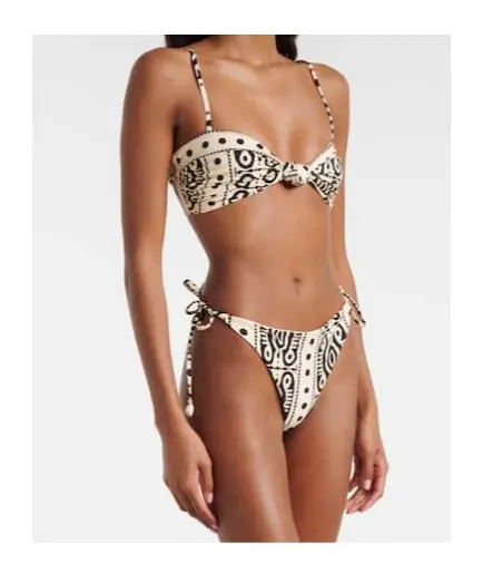 Johanna Ortiz Printed Bikini Top