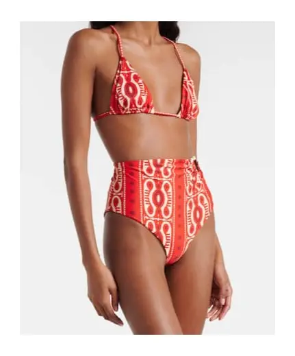 Johanna Ortiz Printed Bikini Top
