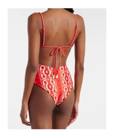 Johanna Ortiz Printed Bikini Top