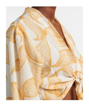 ADRIANA DEGREAS Printed Crop Top